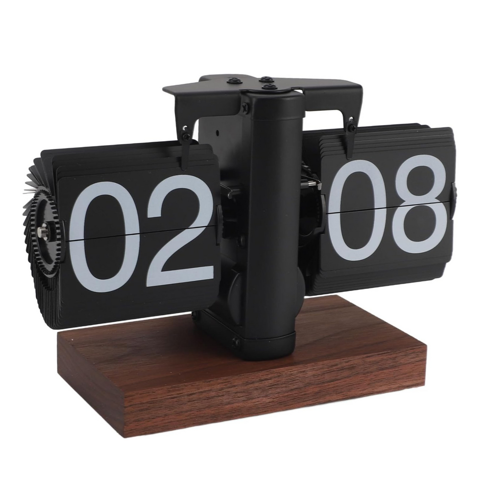 Retro Flip Clock - Vintage Black Flip Desk Clock – Majesty Home Decor
