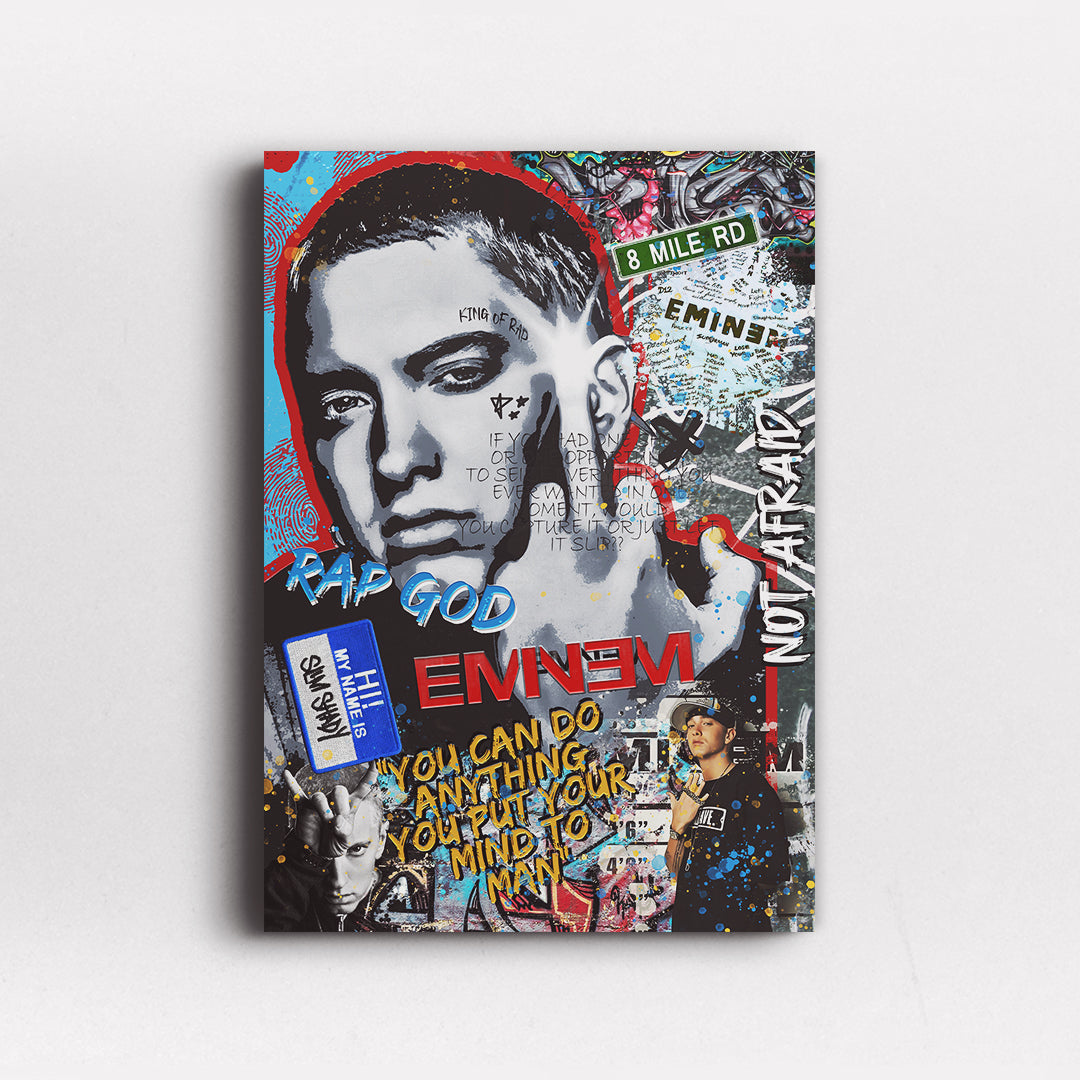 Eminem Pop Art – Slim Shady Wall Art & Iconic Eminem Poster – Majesty ...