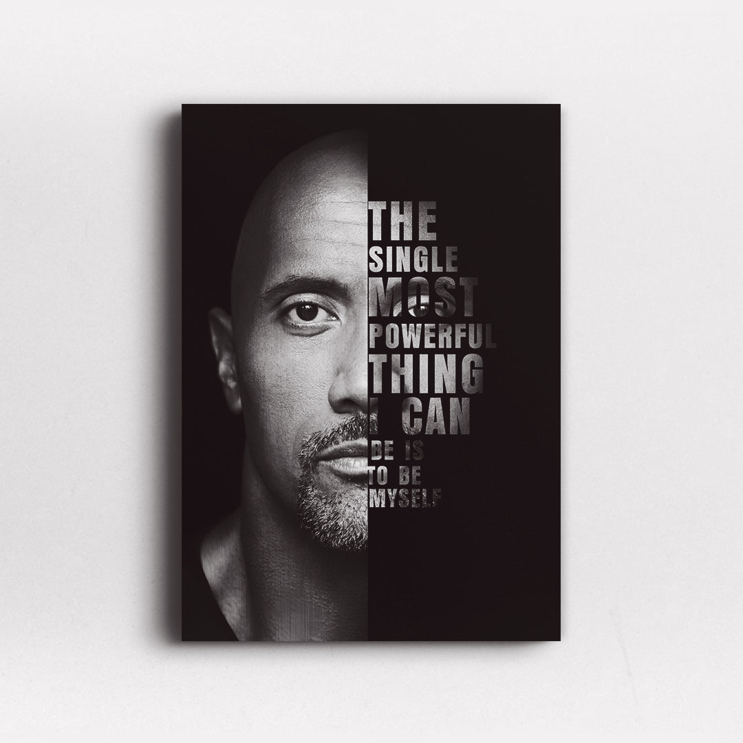 The Rock Art - Inspirational Dwayne Johnson Poster - Motivational Art ...