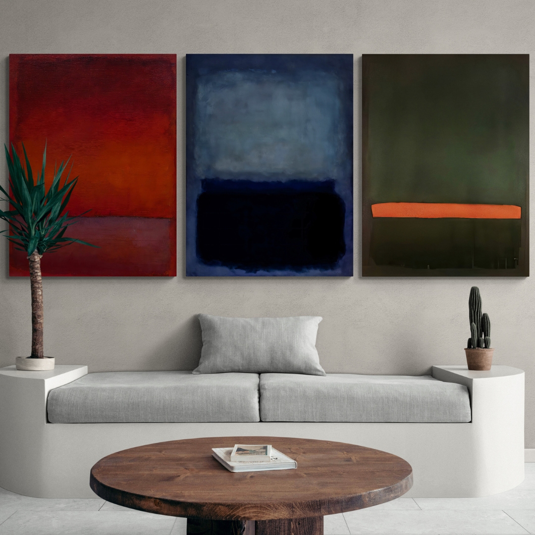 Mark Rothko Set of 3 - Abstract Wall Art and Framed Prints – Majesty ...