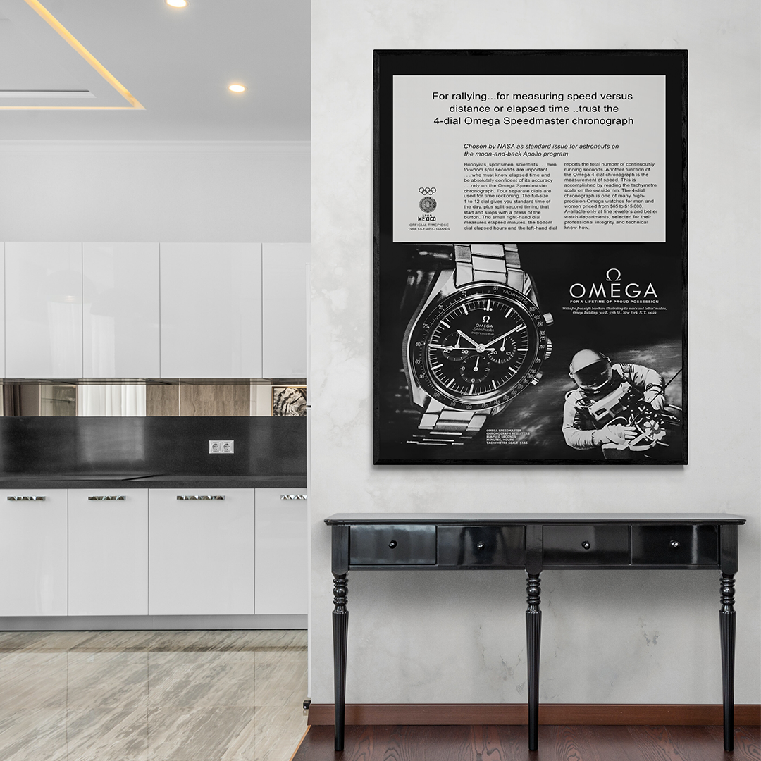 Omega Vintage Ad Art - Classic Posters & Prints