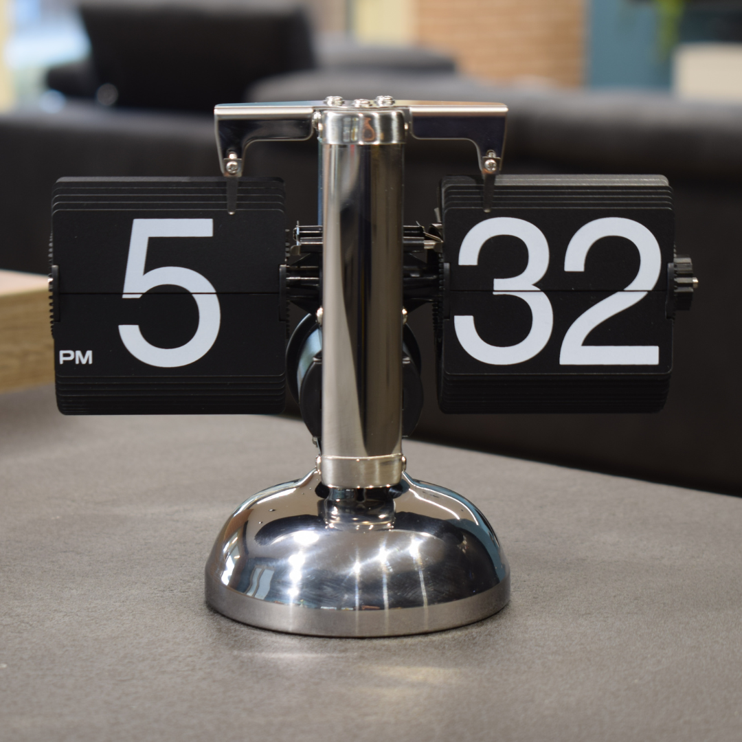Retro Flip Clock - Vintage Black Flip Desk Clock – Majesty Home Decor